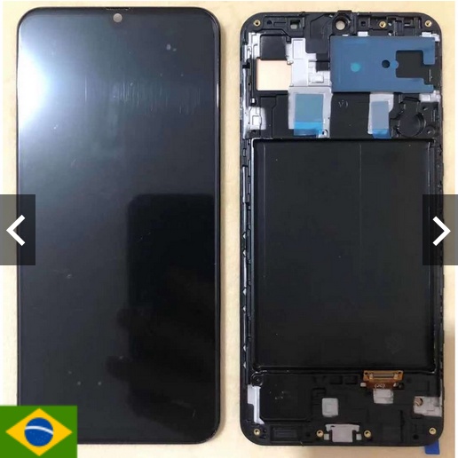 Tela Frontal Touch Display Samsung A30 A305 com aro original oled | Shopee Brasil