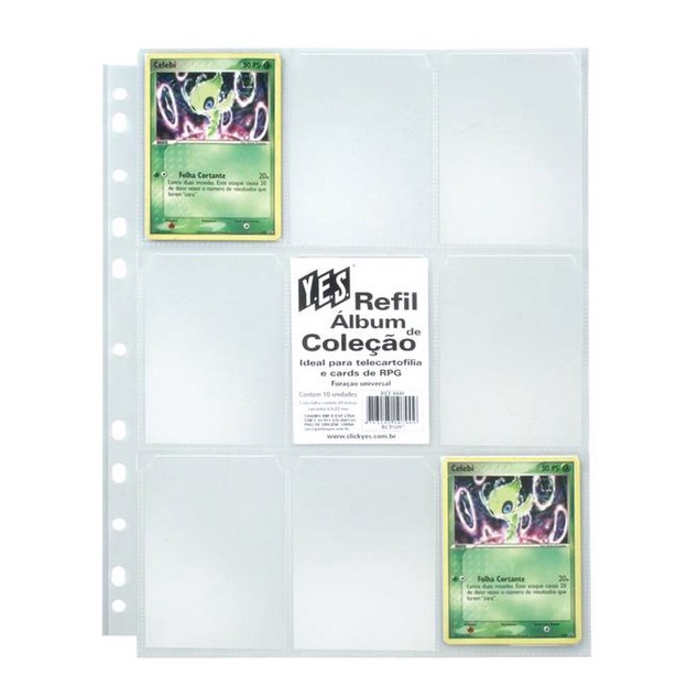 folha plástica para Cards Figurinhas Pokemon Yes | Shopee Brasil