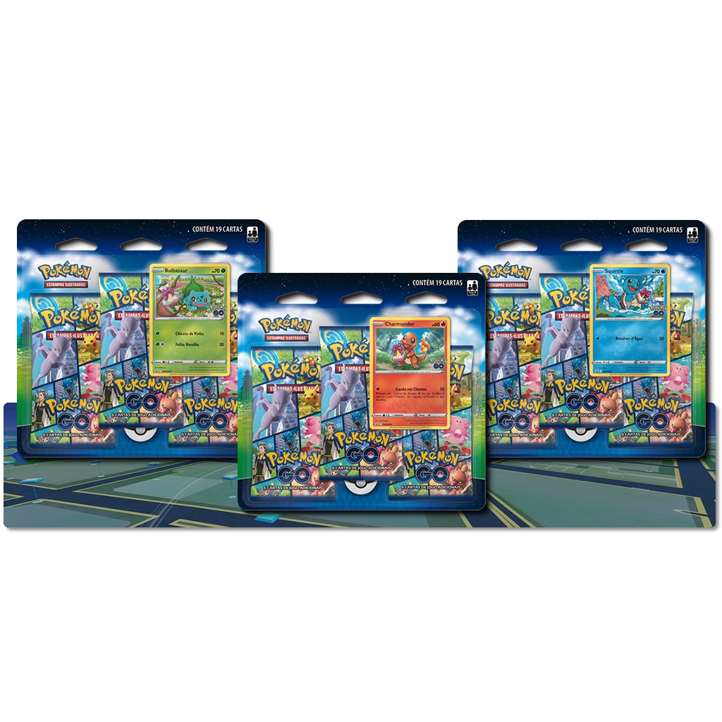Blister Triplo Jogo Cartas Pokémon Go Tcg Copag Lacrado Shopee Brasil