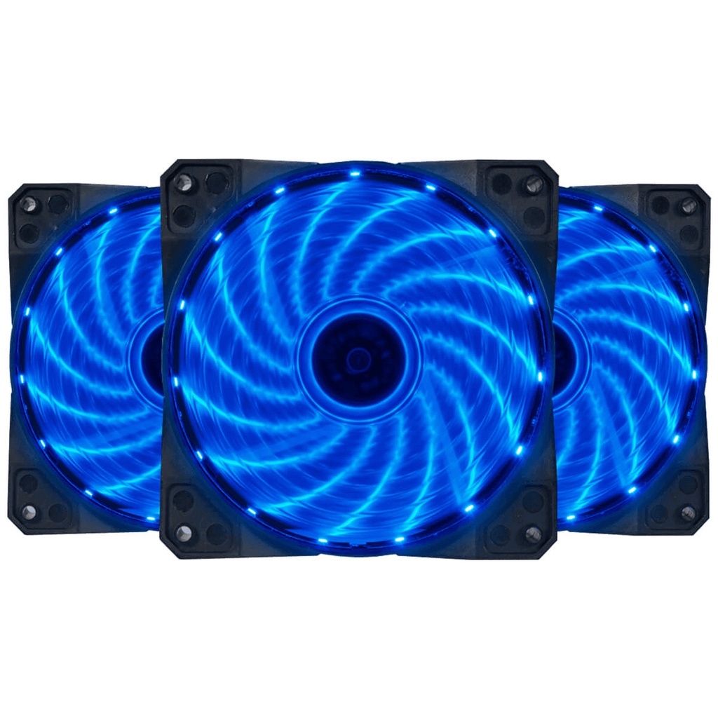 Cooler FAN Bluecase com LED Azul 120mm - BF-23B | Shopee Brasil