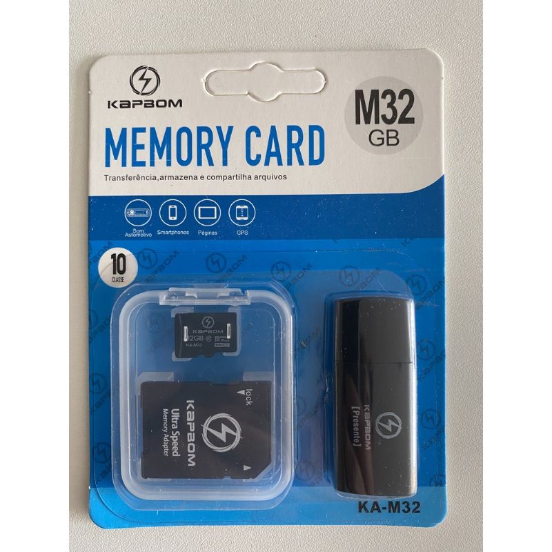 Ultra micro SD cartão de memória 32 GB memory card KA-M32 KAPBOM original | Shopee Brasil