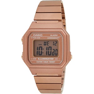 Casio vintage Linha Gold B650 ROSE E DOURADO | Shopee Brasil