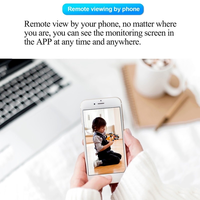 HD 360 ° Lâmpada Inteligente Gira Câmera Panorâmica IP Remota Sem Fio ...