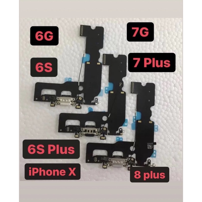 Conector Carga Cabo Flex Dock iPhone 6s, 6sPlus, 6G, 7G, 7 Plus, 8 Plus, X 10, Flat Carregador ...