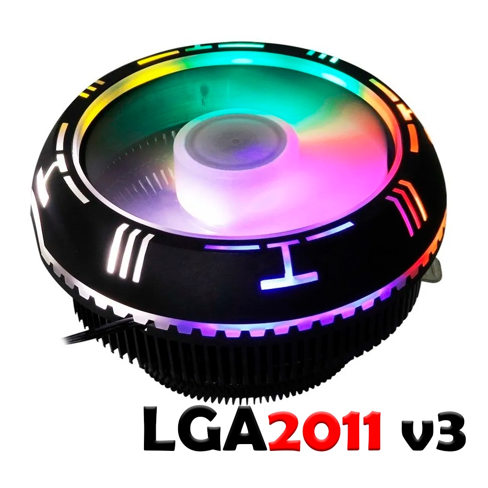 Cooler Cpu X99 X79 Intel Xeon LGA 2011 LED Rgb + Suporte + Parafusos ...