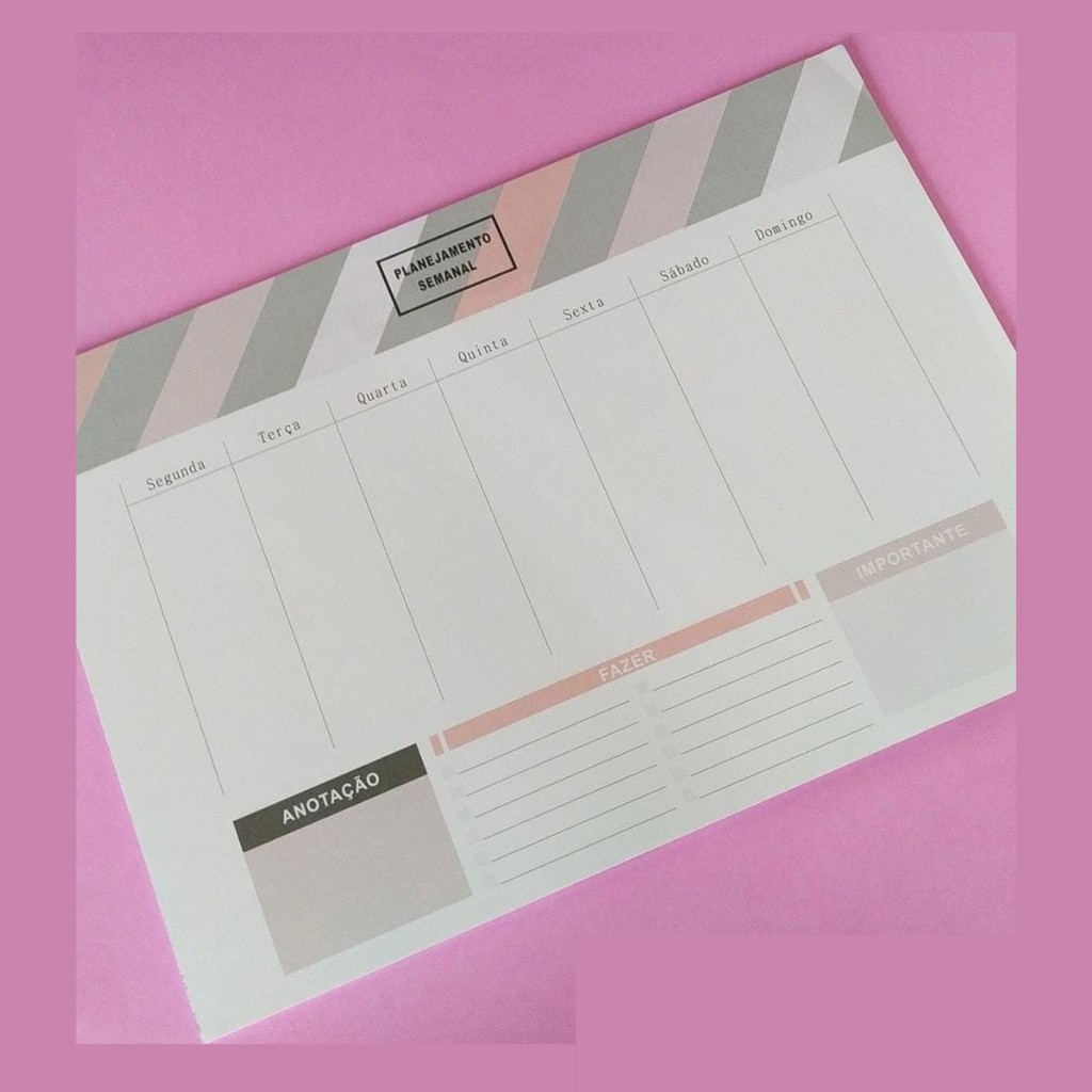Planner Semanal | Shopee Brasil