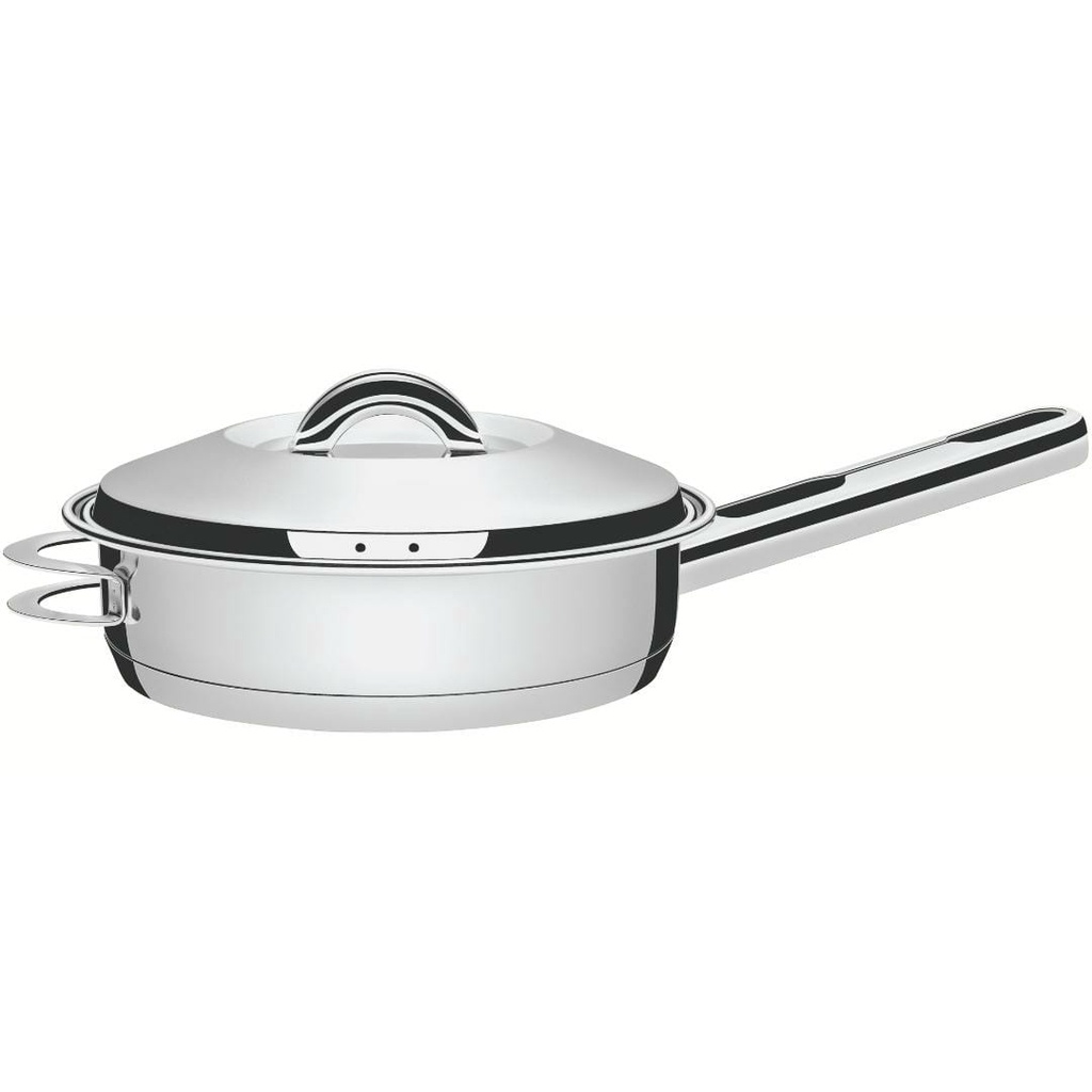 Frigideira grande Fundo Triplo aço inox 4,8L tramontina | Shopee Brasil
