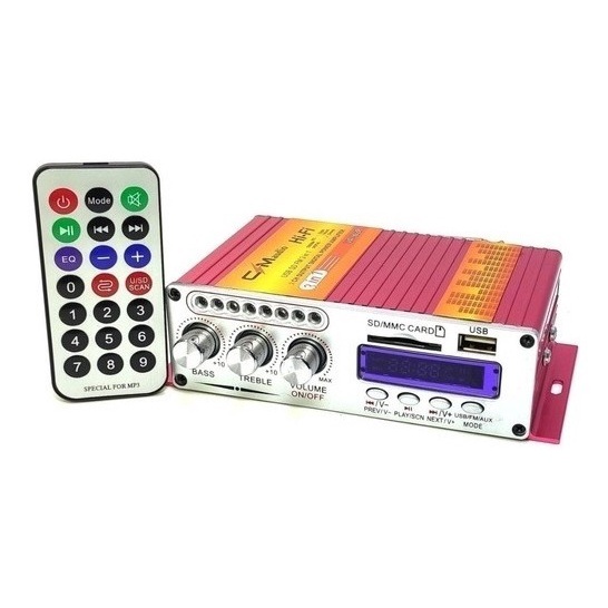 Mini Modulo Amplificador Fm Mp3 Usb Sd Cd Mmc Bluetooth | Shopee Brasil