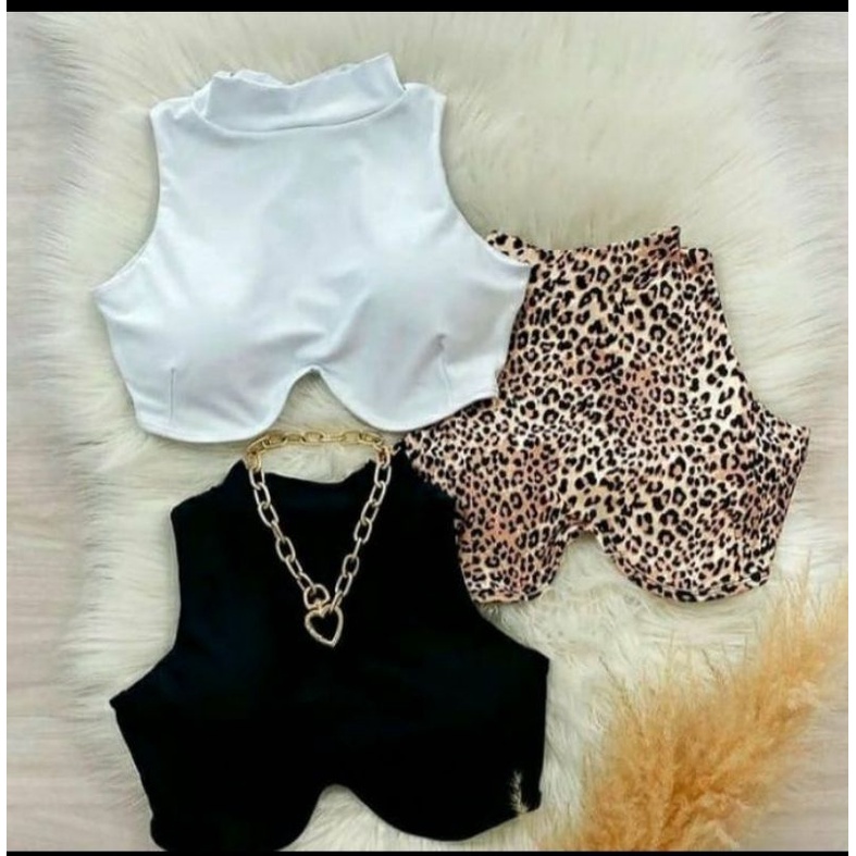 Cropped top suplex gola alta | Shopee Brasil