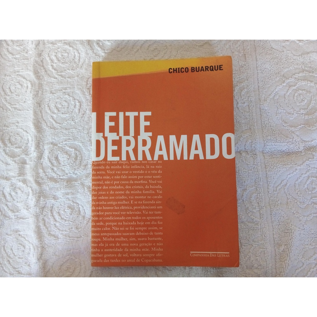 livro Leite Derramado Chico Buarque | Shopee Brasil