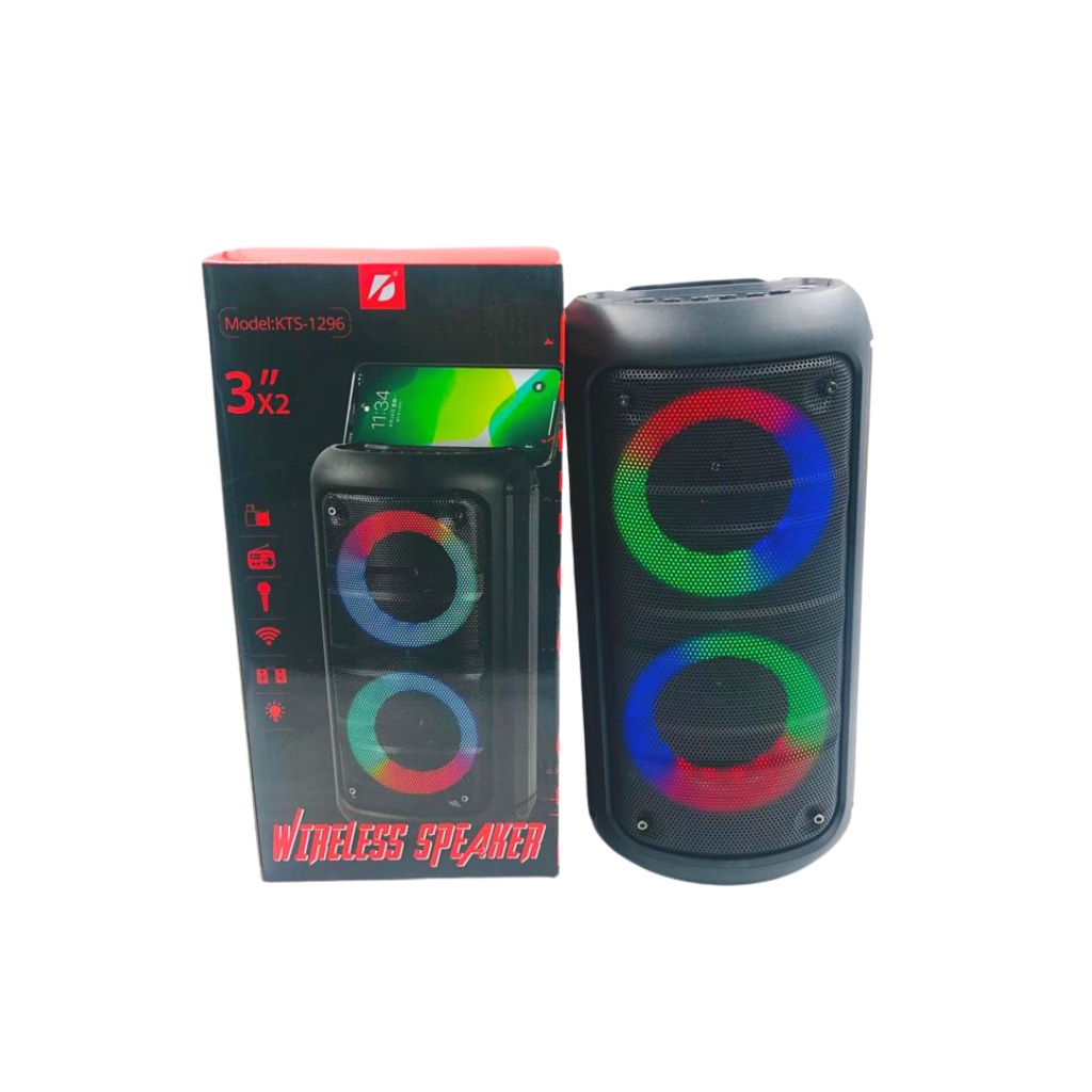 Caixa De Som Bluetooth Portatil Kts 1296 | Shopee Brasil
