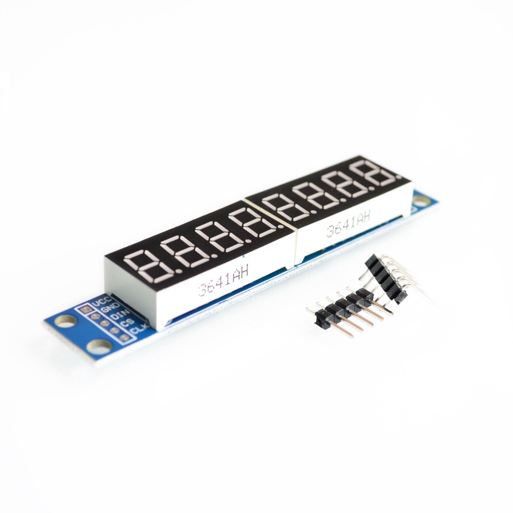 Módulo display 7 Segmentos 8 Digitos MAX7219 - Serial SPI para Arduino | Shopee Brasil