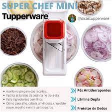 SUPER CHEF MINI SPEEDY MANDO FATIADOR TUPPERWARE ORIGINAL | Shopee Brasil