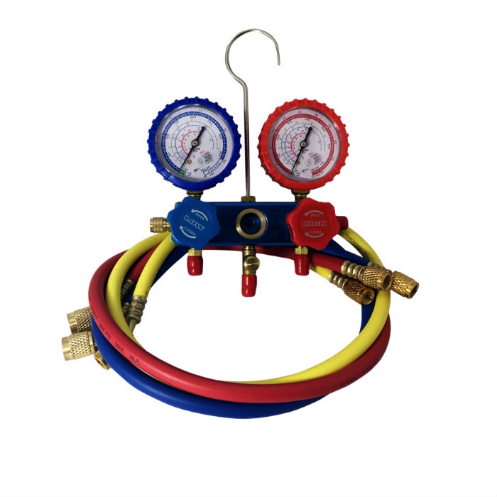 Manifold Profissional com Visor e Mangueiras R22/R134A/R404A/R407C/R410A DSZH | Shopee Brasil