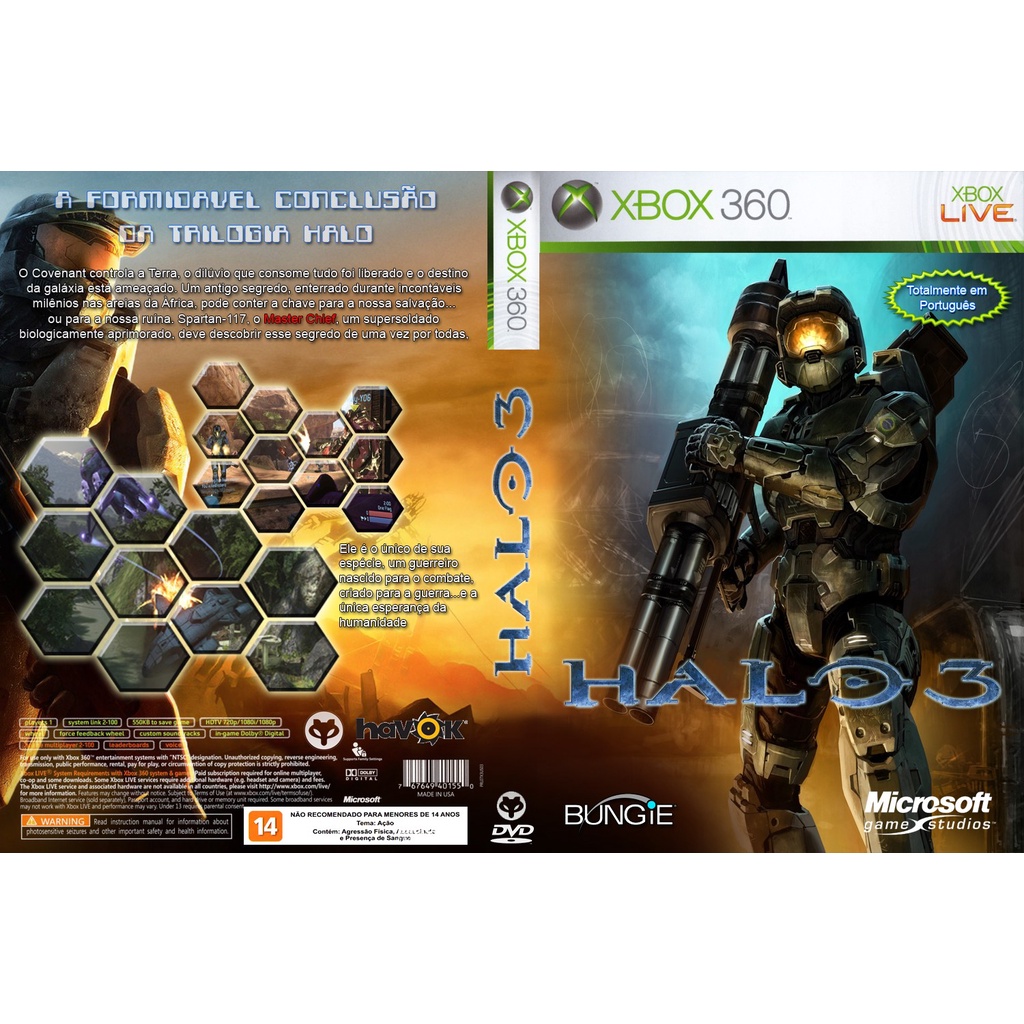 Hlo 3 P/ XBOX360 (LTU/LT/JTAG/RGH) | Shopee Brasil