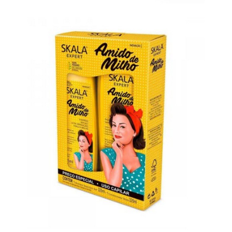 KIT Sham Cond Amido de Milho Skala | Shopee Brasil