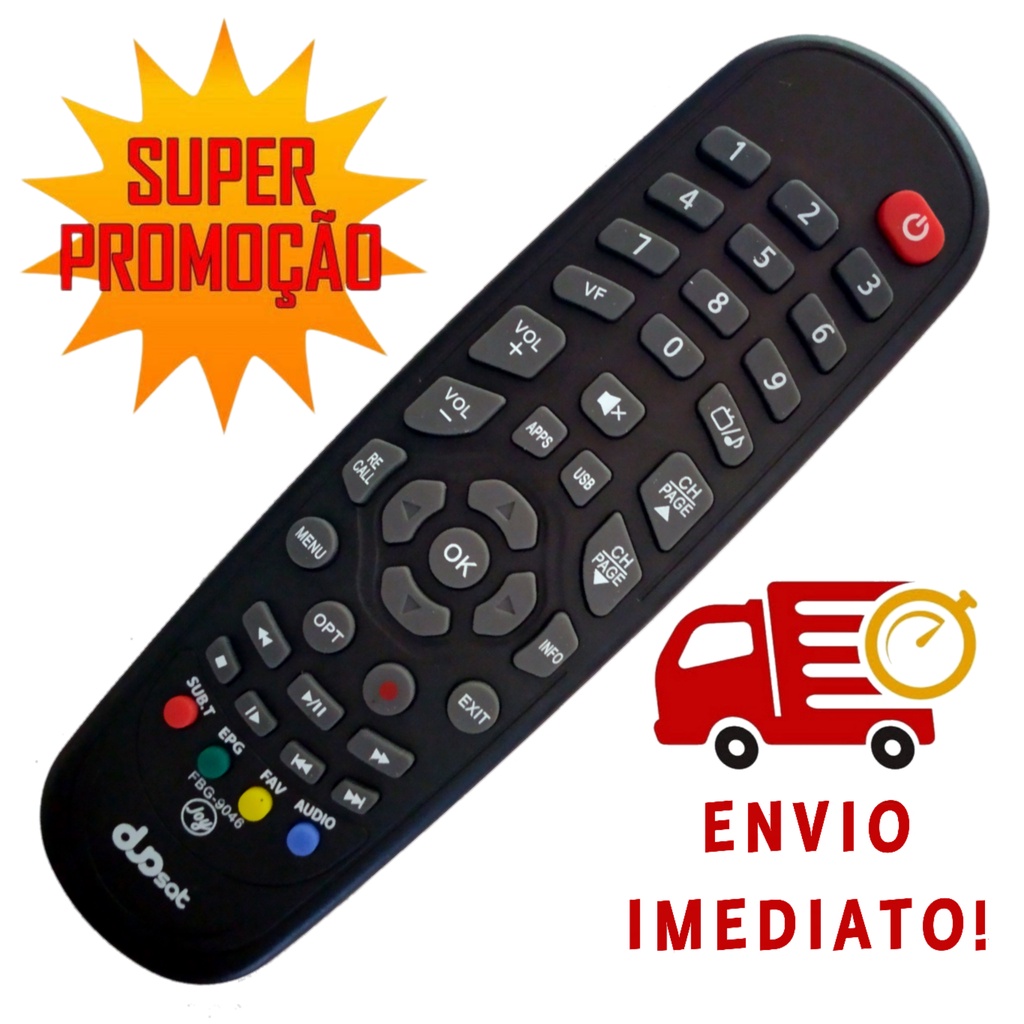 Controle Remoto Receptor Duosat Joy HD - 9046 | Shopee Brasil