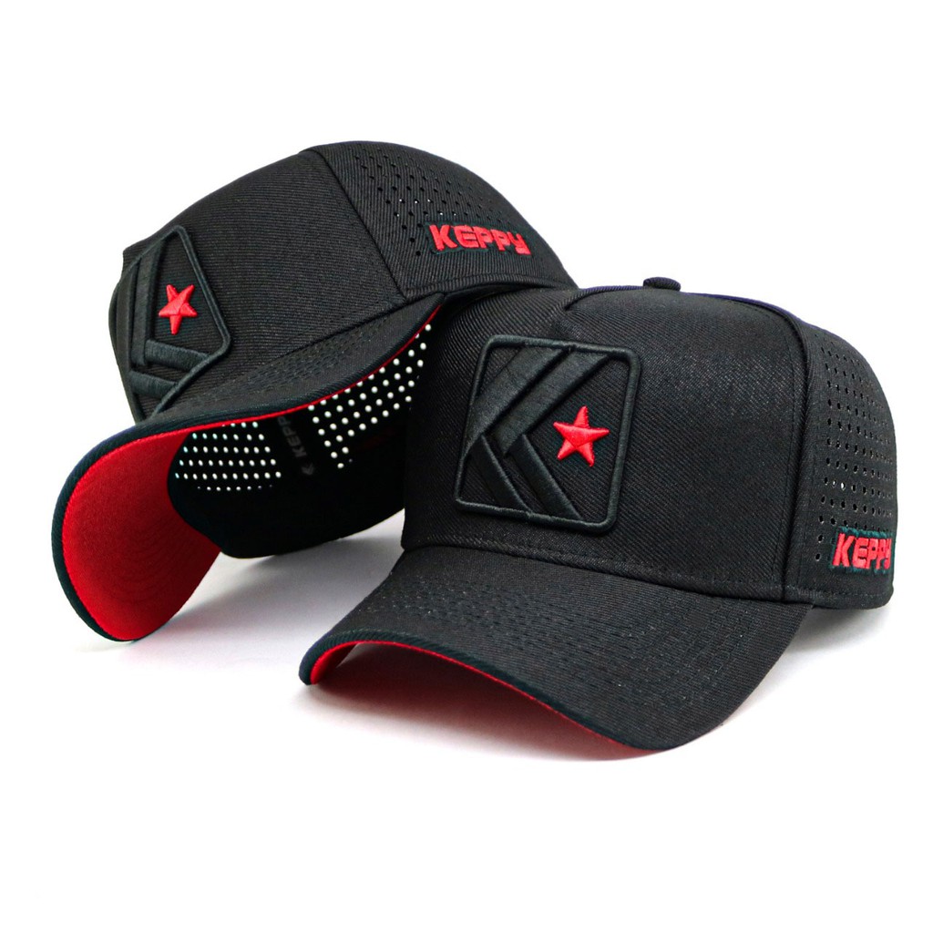 bone masculino trucker aba curva preto americano Keppy k27 | Shopee Brasil