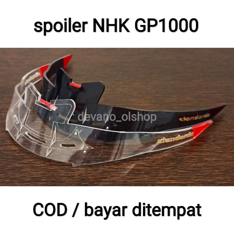 spoiler nhk gp1000 Modelo gpr Capacete De Superfície Completa | Shopee Brasil