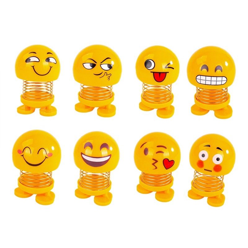 Boneco Emoji Balança a Cabeça mola Decorativo | Shopee Brasil