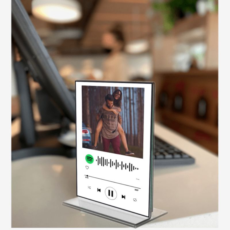 Placa Spotify Personalizada com Foto Presenteie a pessoa que você ama ...