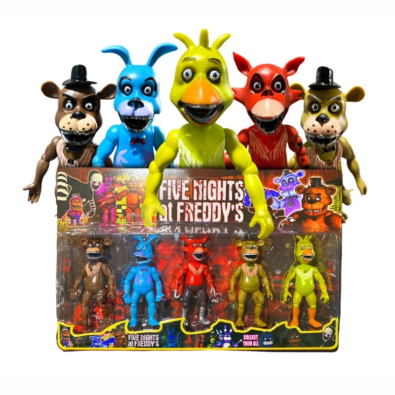 Cartelado Kit 5 Bonecos Animatronics Five Nights At Freddy's - Five ... Cartelado Kit 5 Bonecos Animatronics Five Nights At Freddy's - Five ...