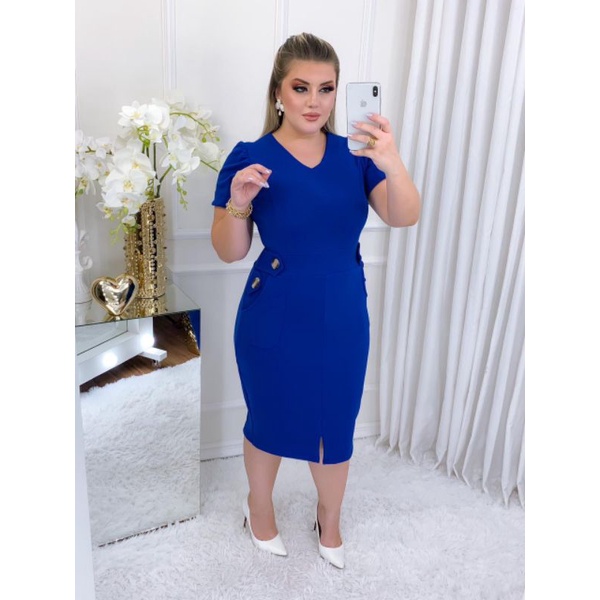 vestido moda evangélica e executiva | Shopee Brasil