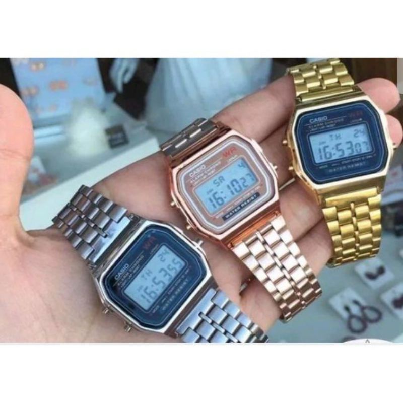 Relógio Casio unissex retro WR digital vintage | Shopee Brasil