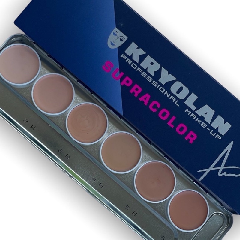 Kryolan Camouflage Corretivo Supracolor 6 Cores Modelo W1 - W6 | Shopee ...