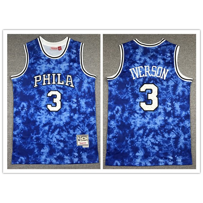 bDnJ [10 Estilos] Camisa N-BA Philadelphia 76Ers 3 # Iverson 2021 ...