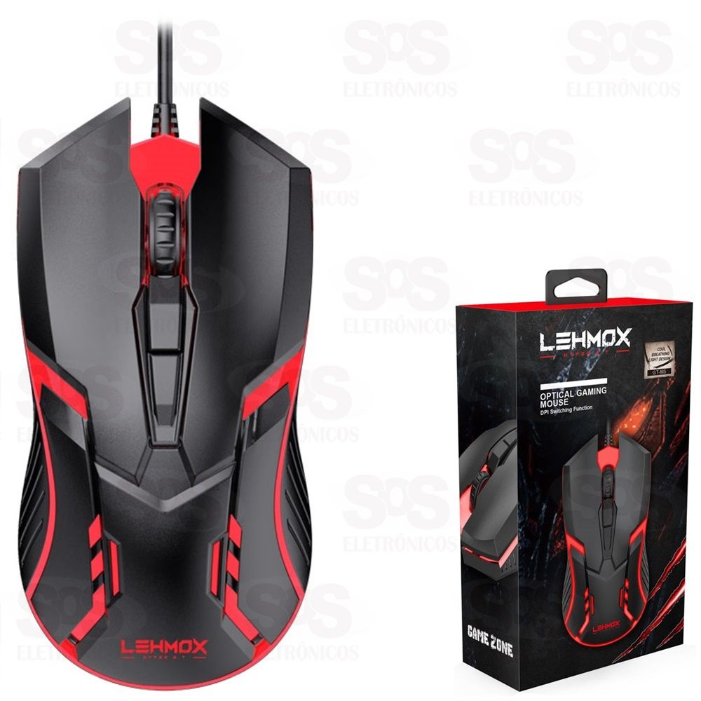 Mouse Gamer USB LED Hyper 1200 DPI LEHMOX - GT-M5 | Shopee Brasil