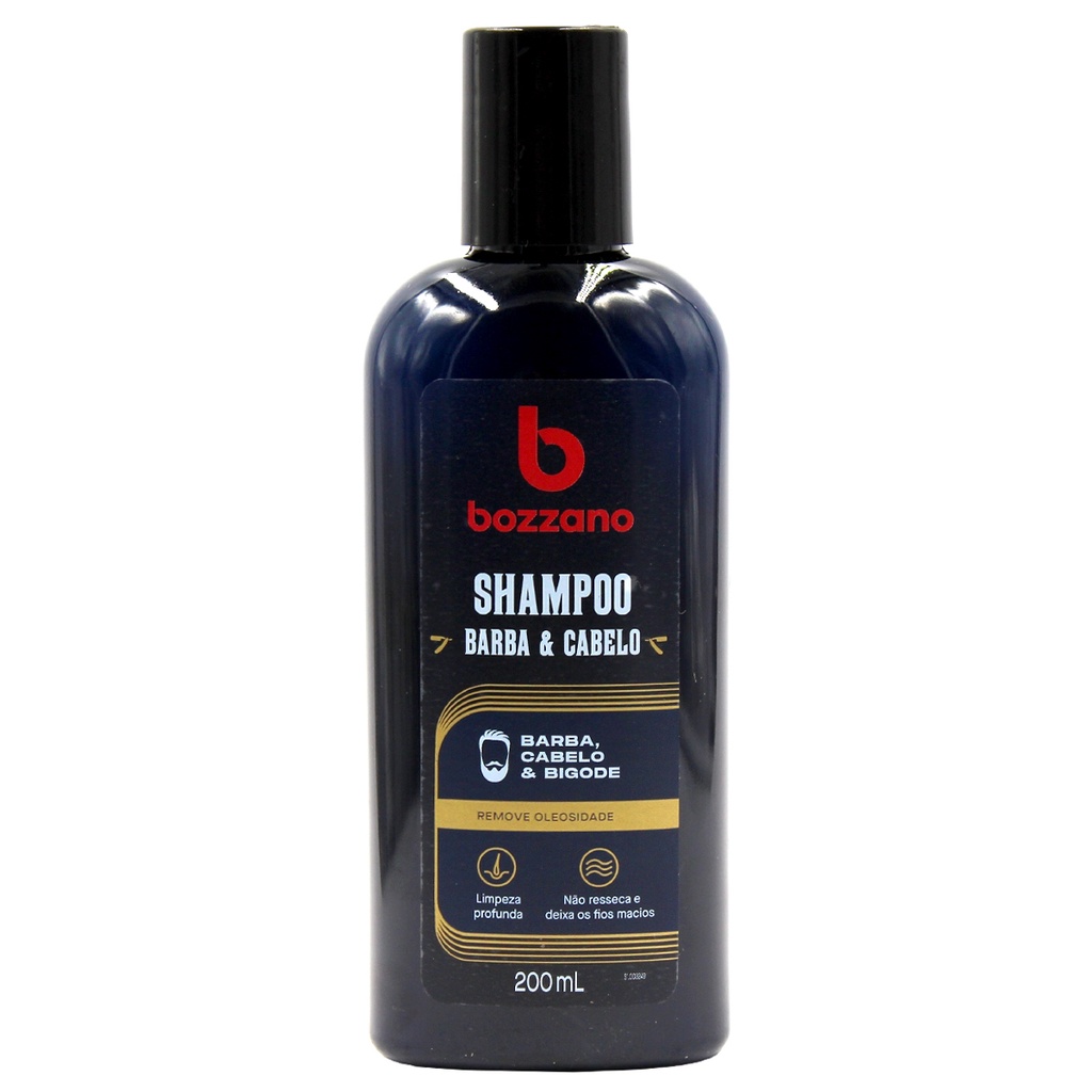 Bozzano Shampoo Barba E Cabelo 200ml | Shopee Brasil