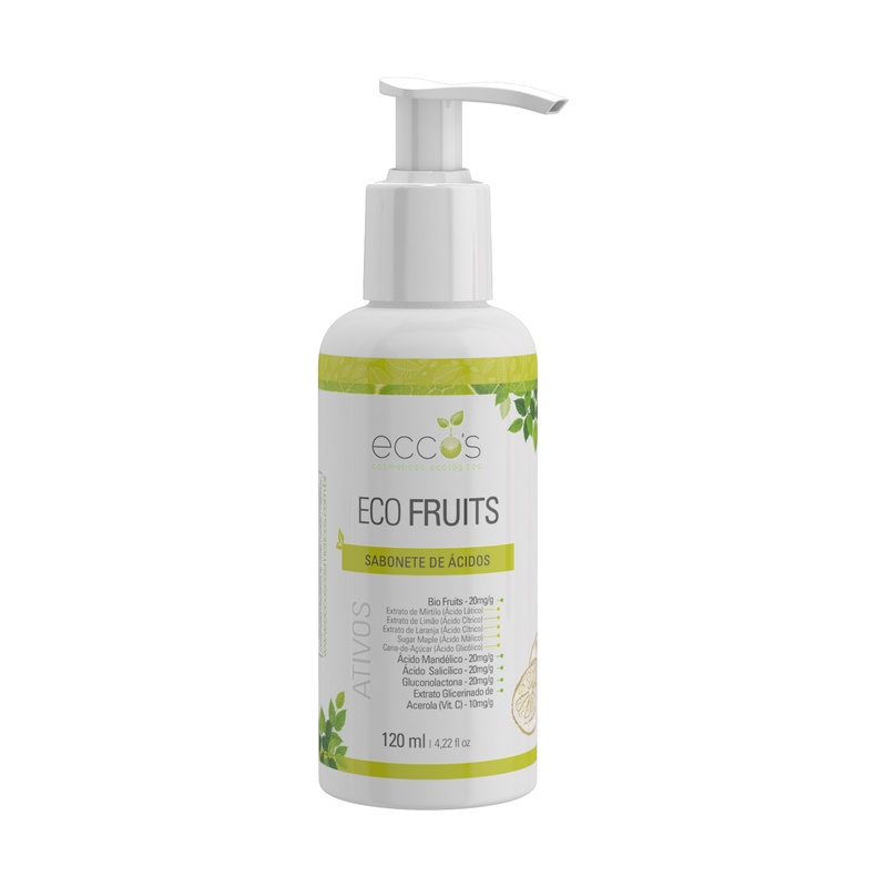 Eco Fruits - Sabonete de Acidos 120ml Eccos - Faz a Boa!