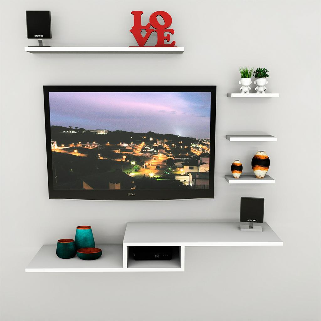 Rack Suspenso para quarto e sala Nicho para TV | Shopee Brasil