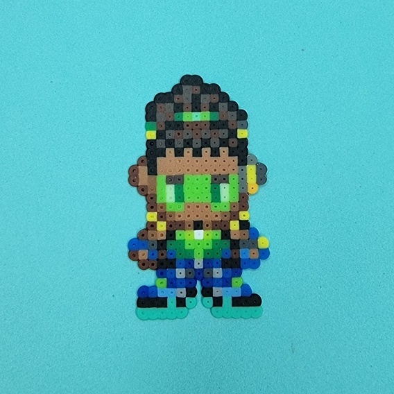 Chaveiro/ Ímã/ Pin/ Bottom Lúcio - Overwatch - Pixel Art/ Pixel Arte ...