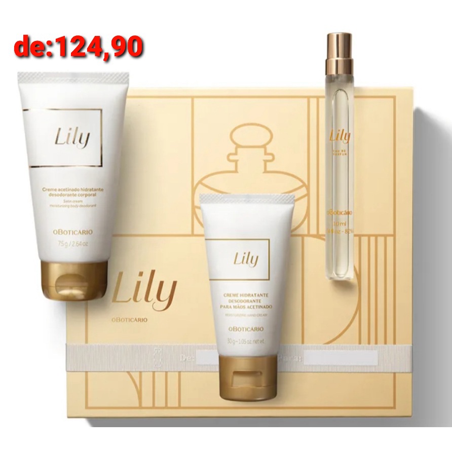 o boticario kits LILY variados kits lily | Shopee Brasil