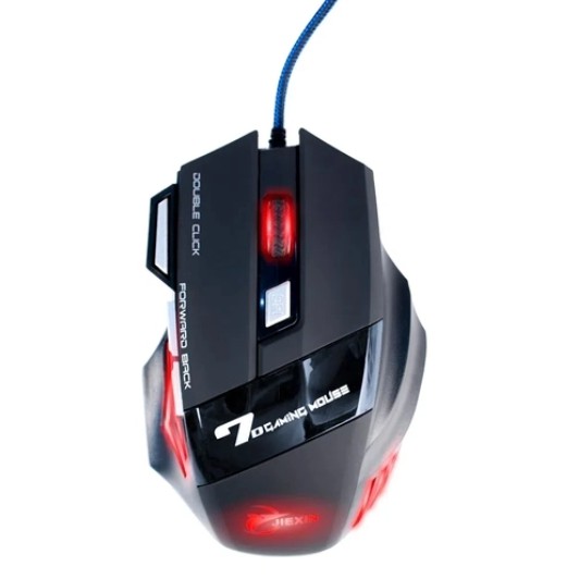 Mouse Gamer Laser X7 3200dpi Led Usb 7 Botões Profissional | Shopee Brasil