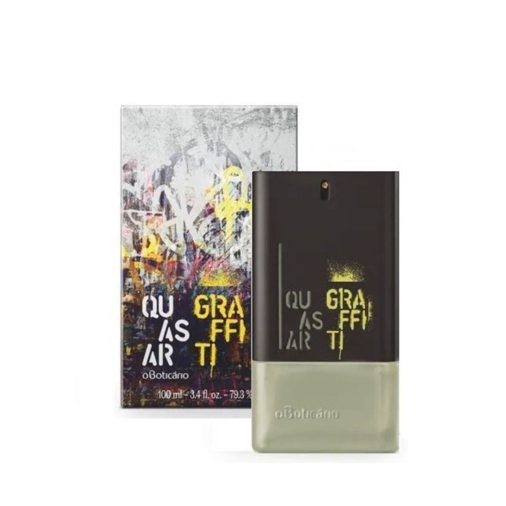Quasar Graffiti Desodorante Colônia 100ml O Boticario | Shopee Brasil
