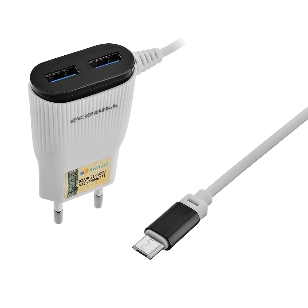 Carregador Celular Usb Completo Turbo Resistente V8 Anatel | Shopee Brasil