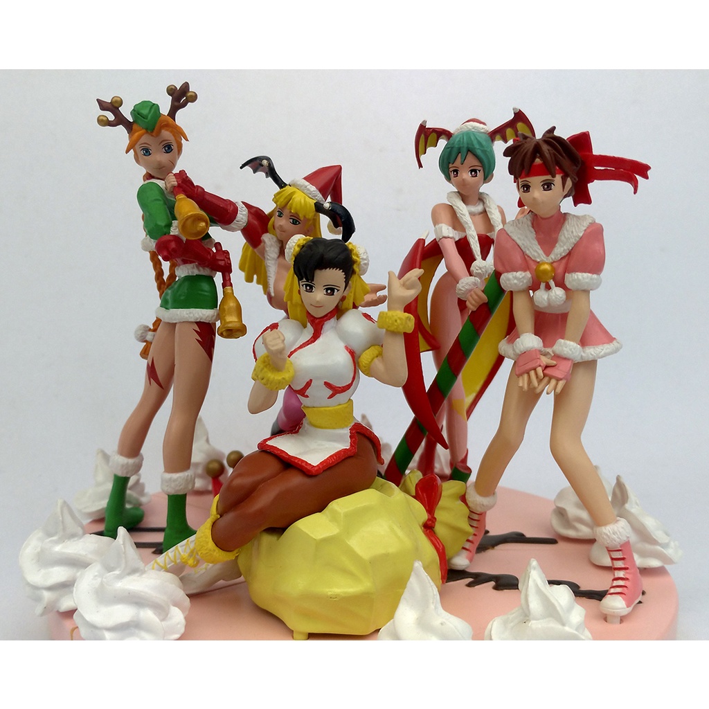 Conjunto completo Capcom Girls Natal Morrigan Lilith, Sakura, Chun-Li | Shopee Brasil