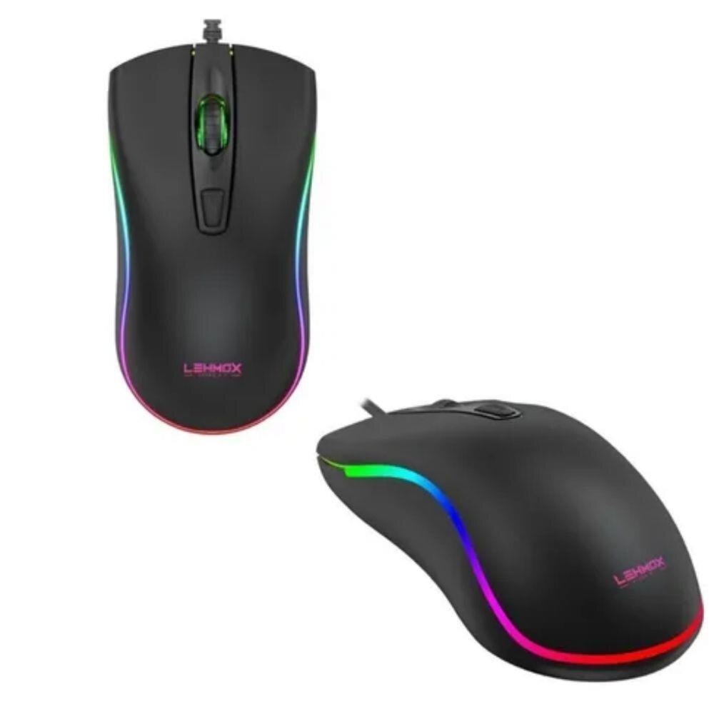 Mouse Gamer Lehmox Hyper Led Rgb 1200dpi lehmox Gt - M6 | Shopee Brasil