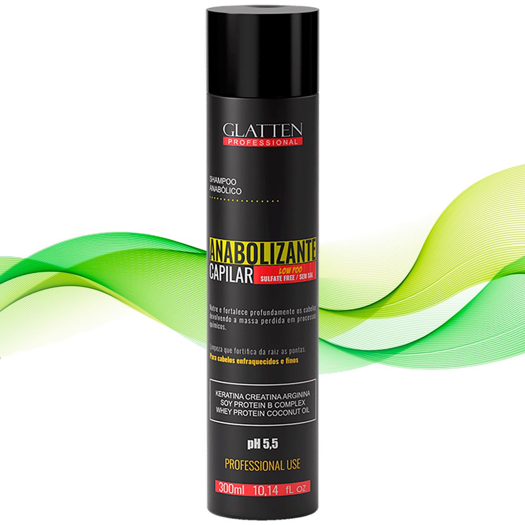 Shampoo Anabolizante 300 Ml Glatten - ENVIO EXPRESS | Shopee Brasil