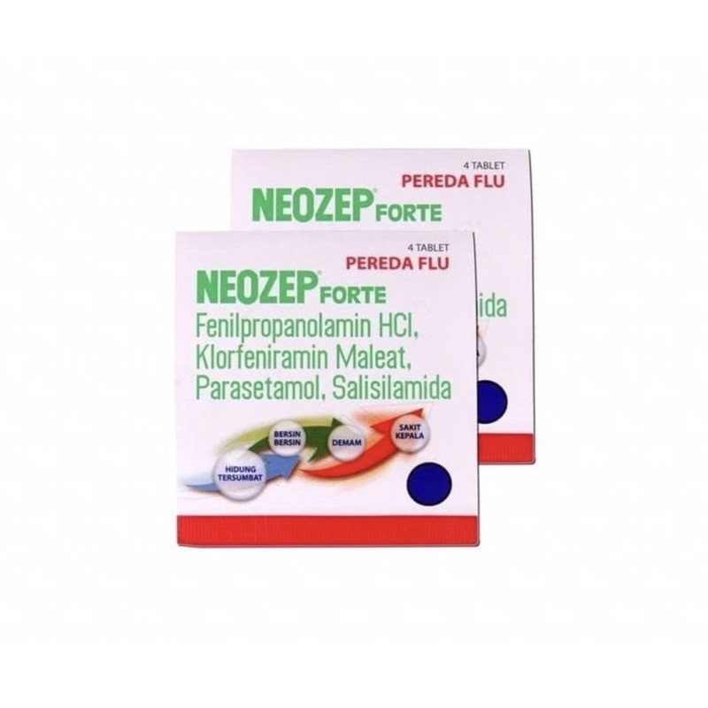 Neozep forte strip 4 Comprimidos (Medicina Para Gripe Adulta) | Shopee ...