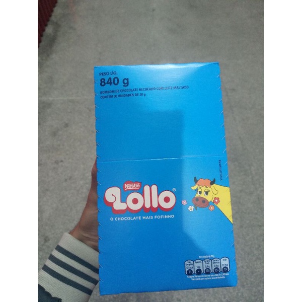 Chocolate Nestlé Lollo caixa com 30 unidades - 840g | Shopee Brasil