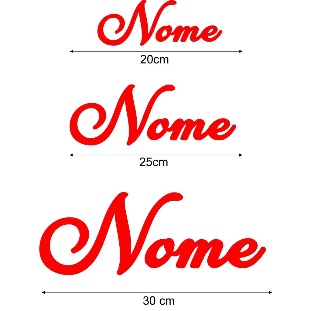 Adesivo Vinil letras a partir de 20 cm | Shopee Brasil