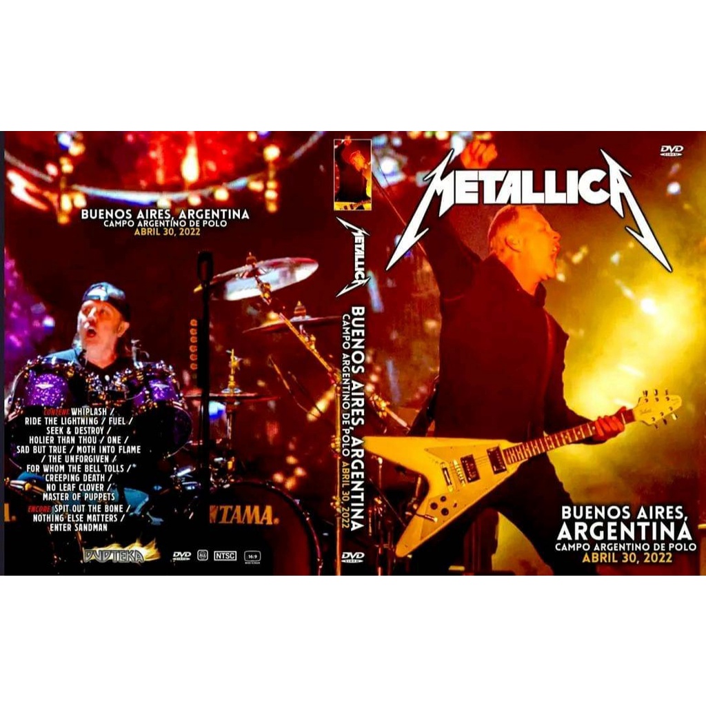 METALLICA - DVD LIVE IN ARGENTINA 2022 (HD PROFISSIONAL) | Shopee Brasil