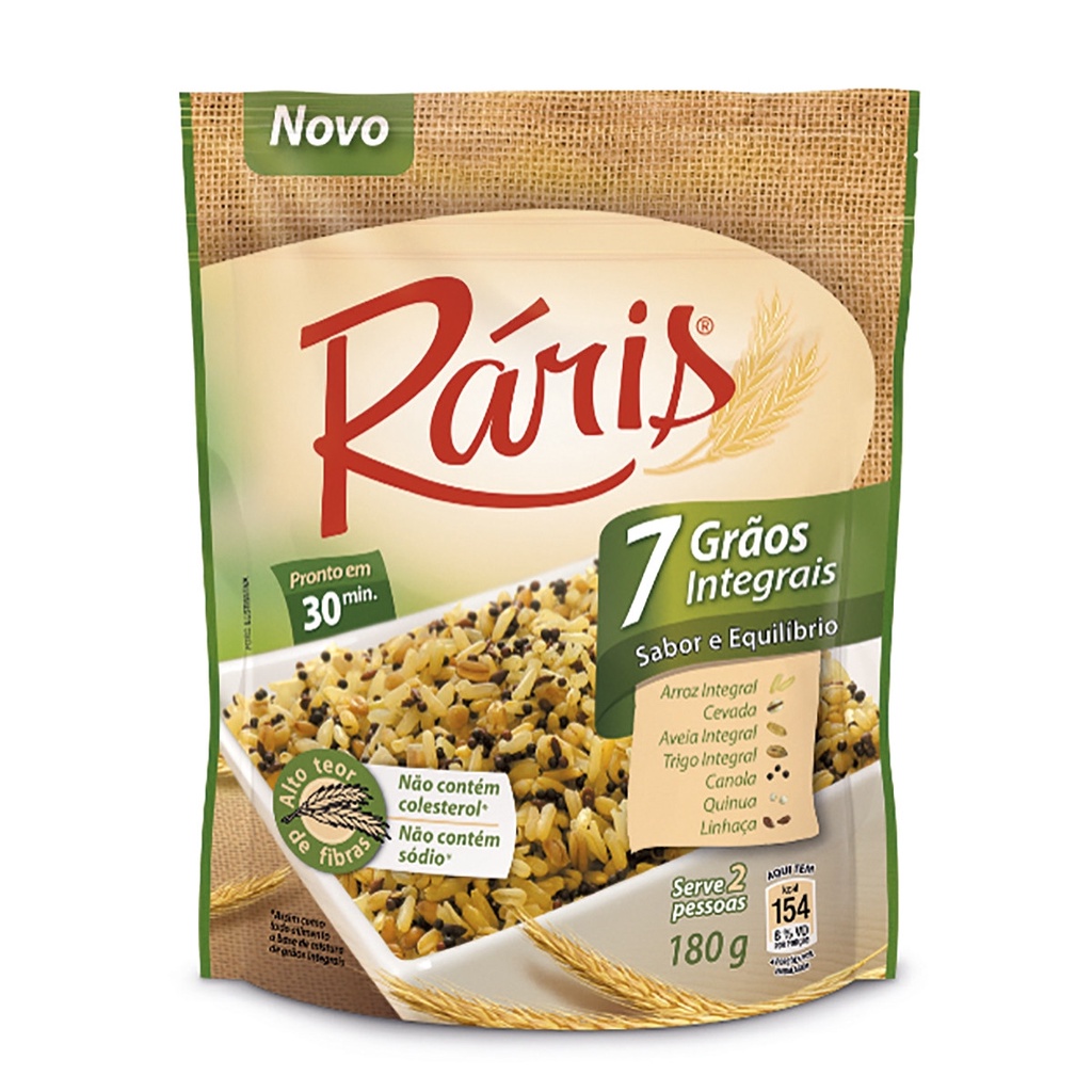 Arroz Integral Raris 7 Grãos 180g | Shopee Brasil