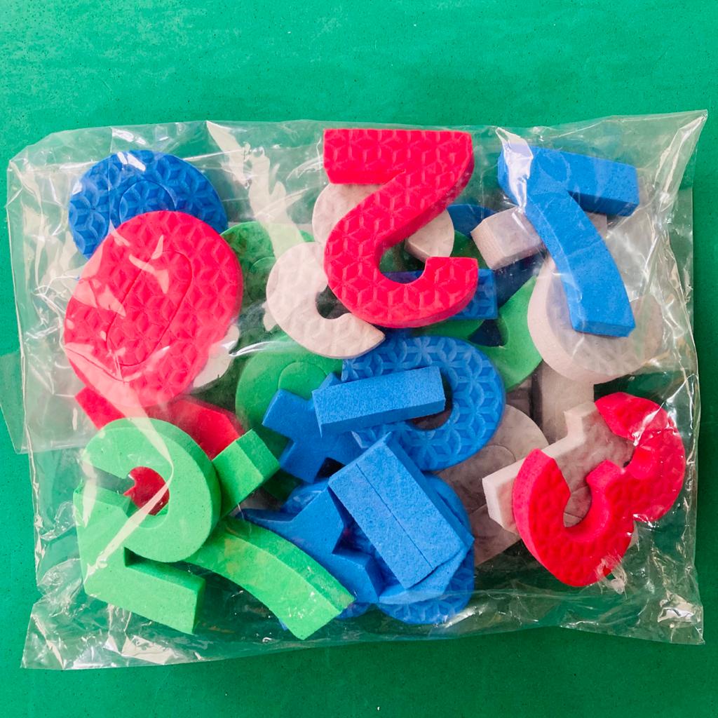 Kit de EVA Números com 25 peças Colorido | Shopee Brasil