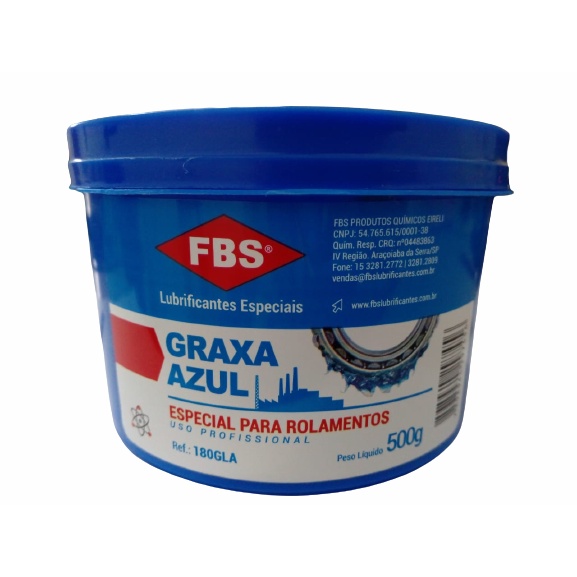 Graxa Azul Especial Para Rolamentos 500G Fbs | Shopee Brasil