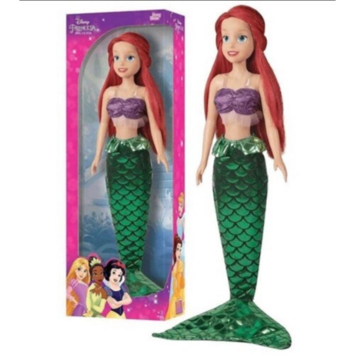 Boneca Ariel Princesa Disney Gigante origiginal Baby Babybrink | Shopee ...